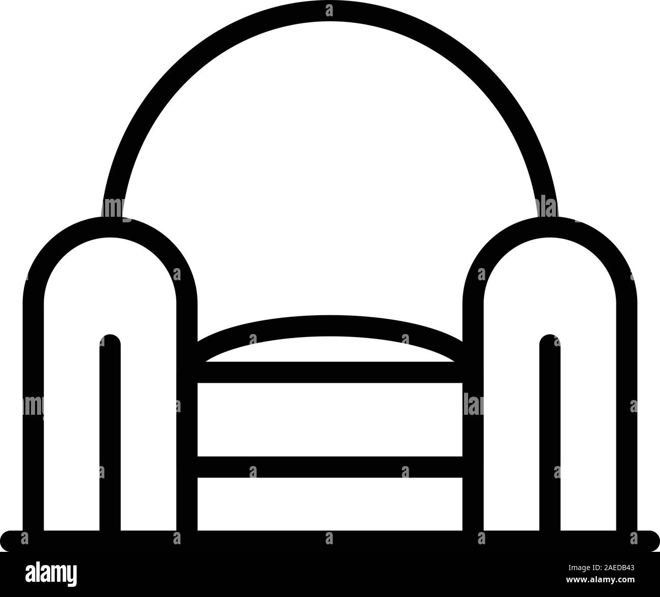 White armchair in front Stock Vector Images - Alamy