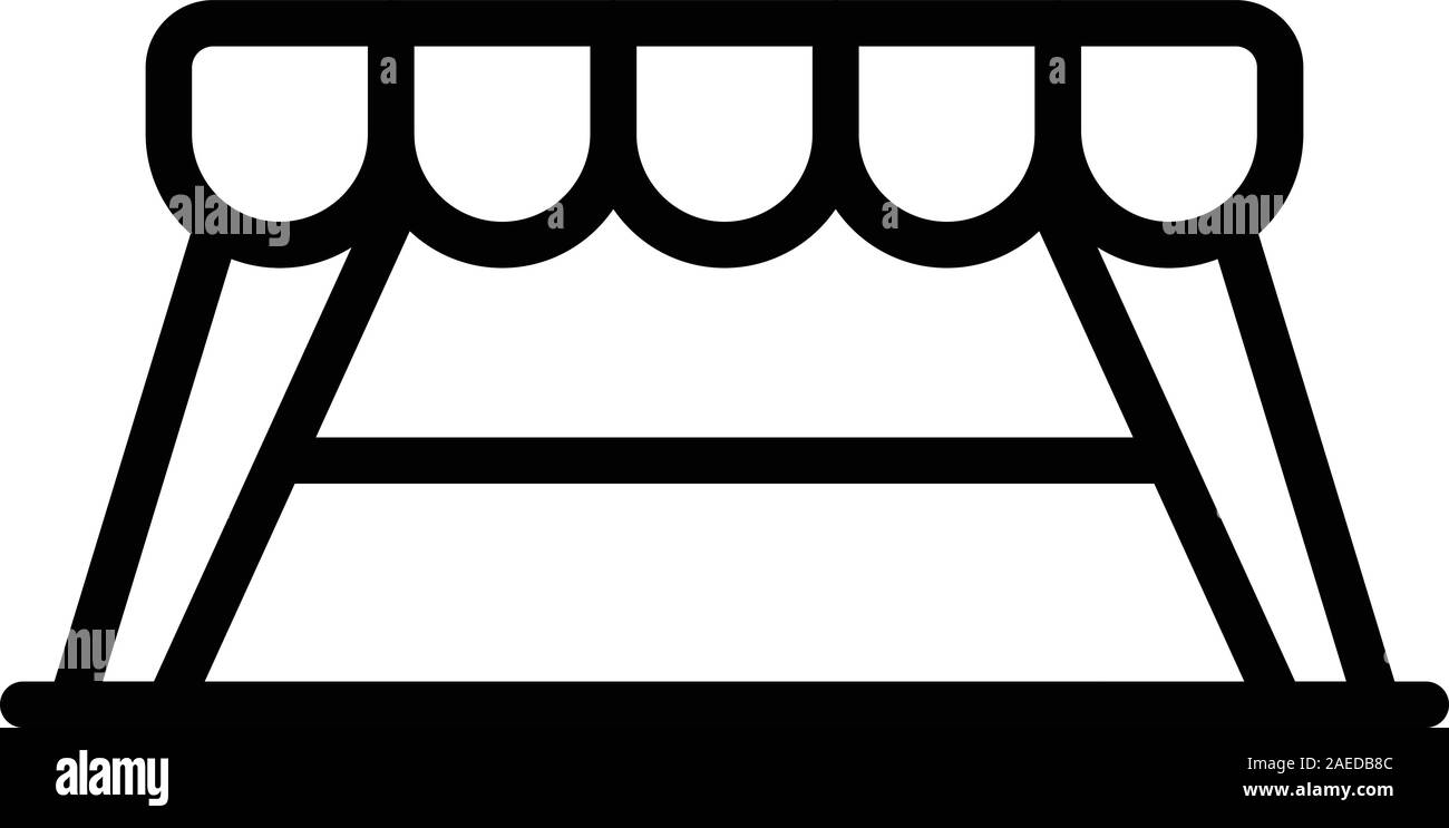 Outdoor table icon outline Black and White Stock Photos & Images - Alamy