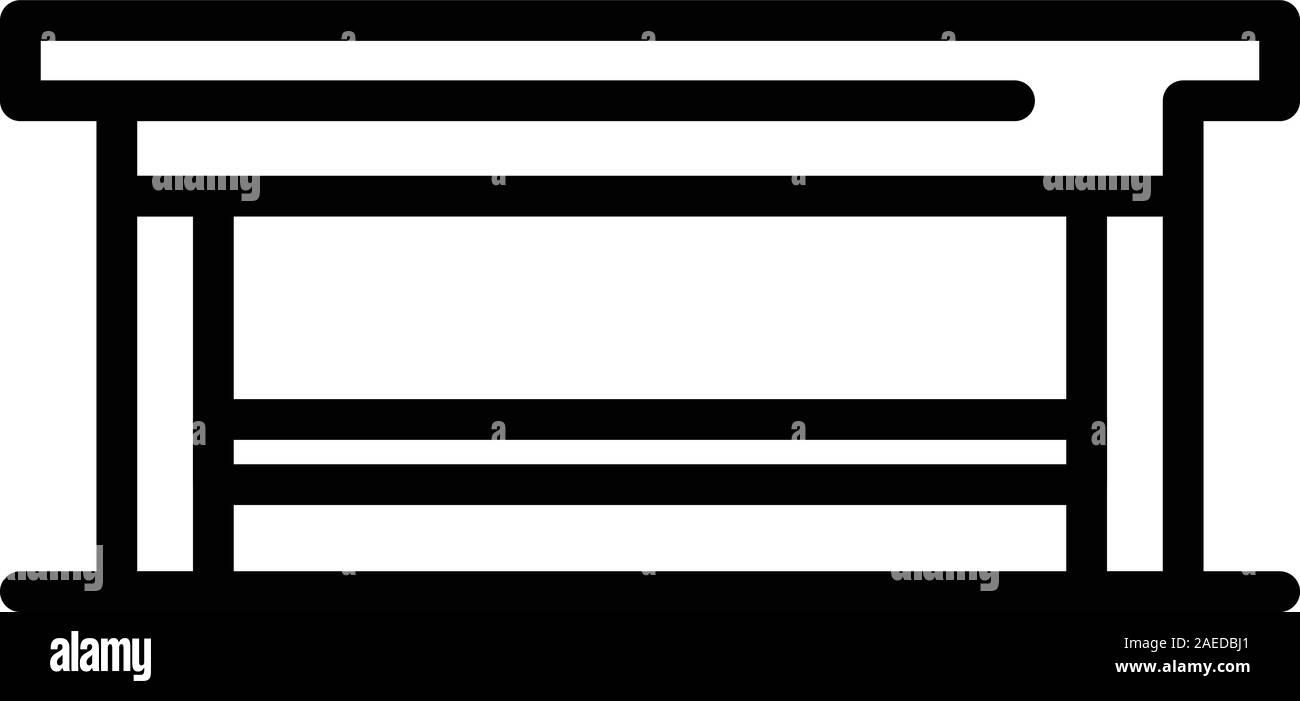 Garden table icon, outline style Stock Vector Image & Art - Alamy