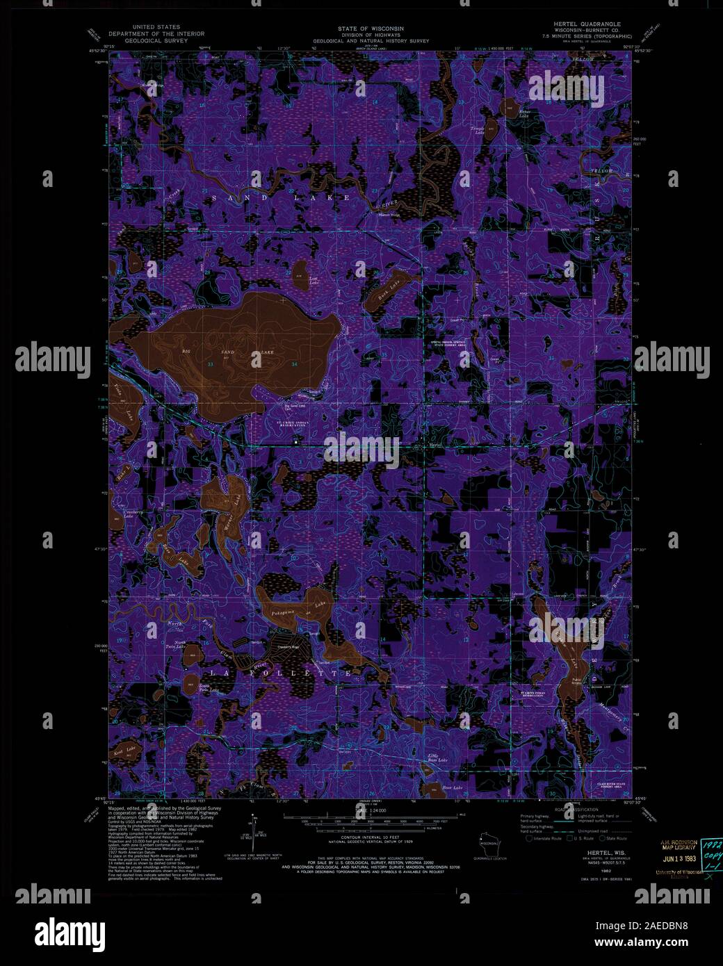 Map of hertel hi-res stock photography and images - Alamy