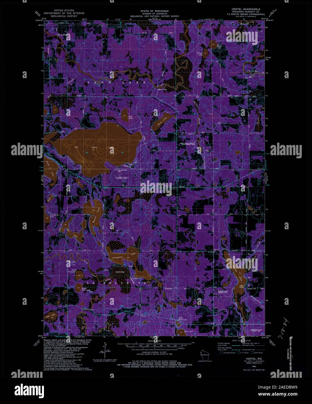 Map of hertel hi-res stock photography and images - Alamy