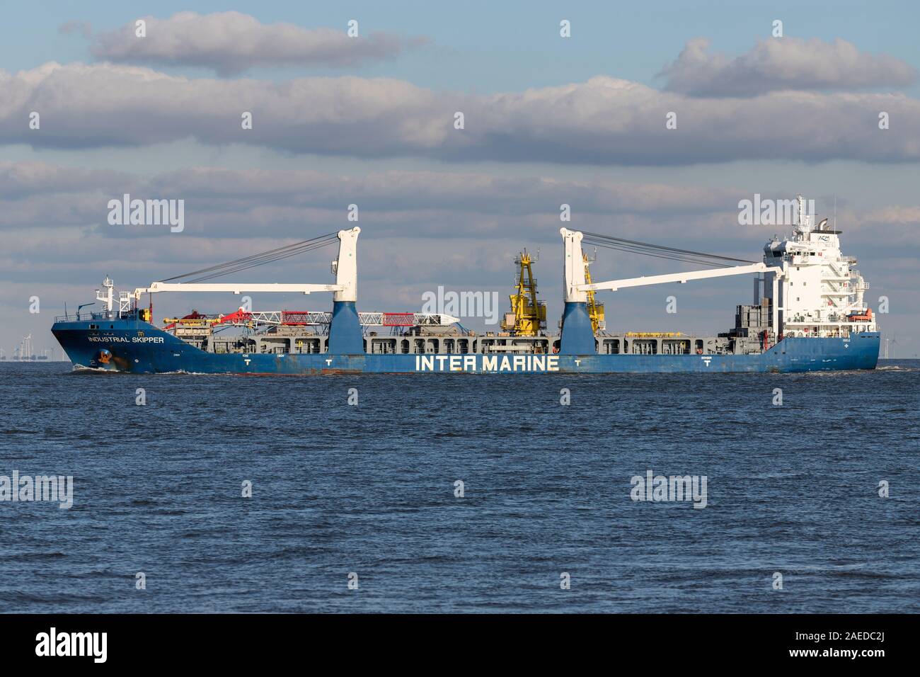 Intermarine multipurpose heavy-lift vessel INDUSTRIAL SKIPPER on the ...
