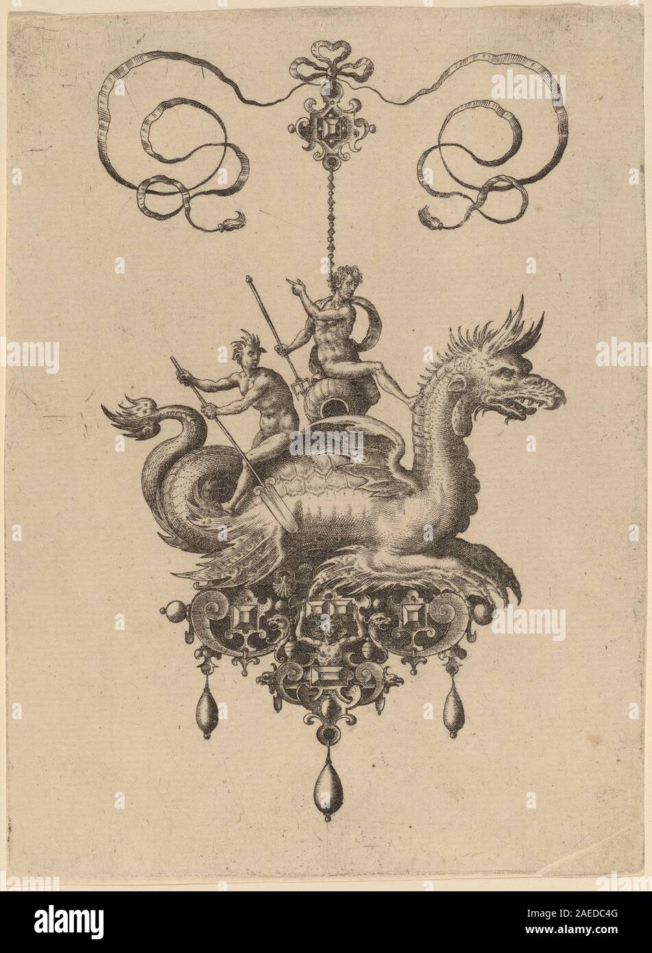 This drawing by Hans Collaert, dated 1582, depicts a jewelry design ...
