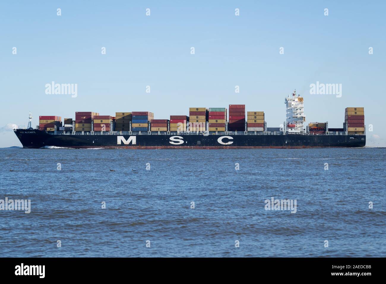Msc container ship vessel hi-res stock photography and images - Alamy