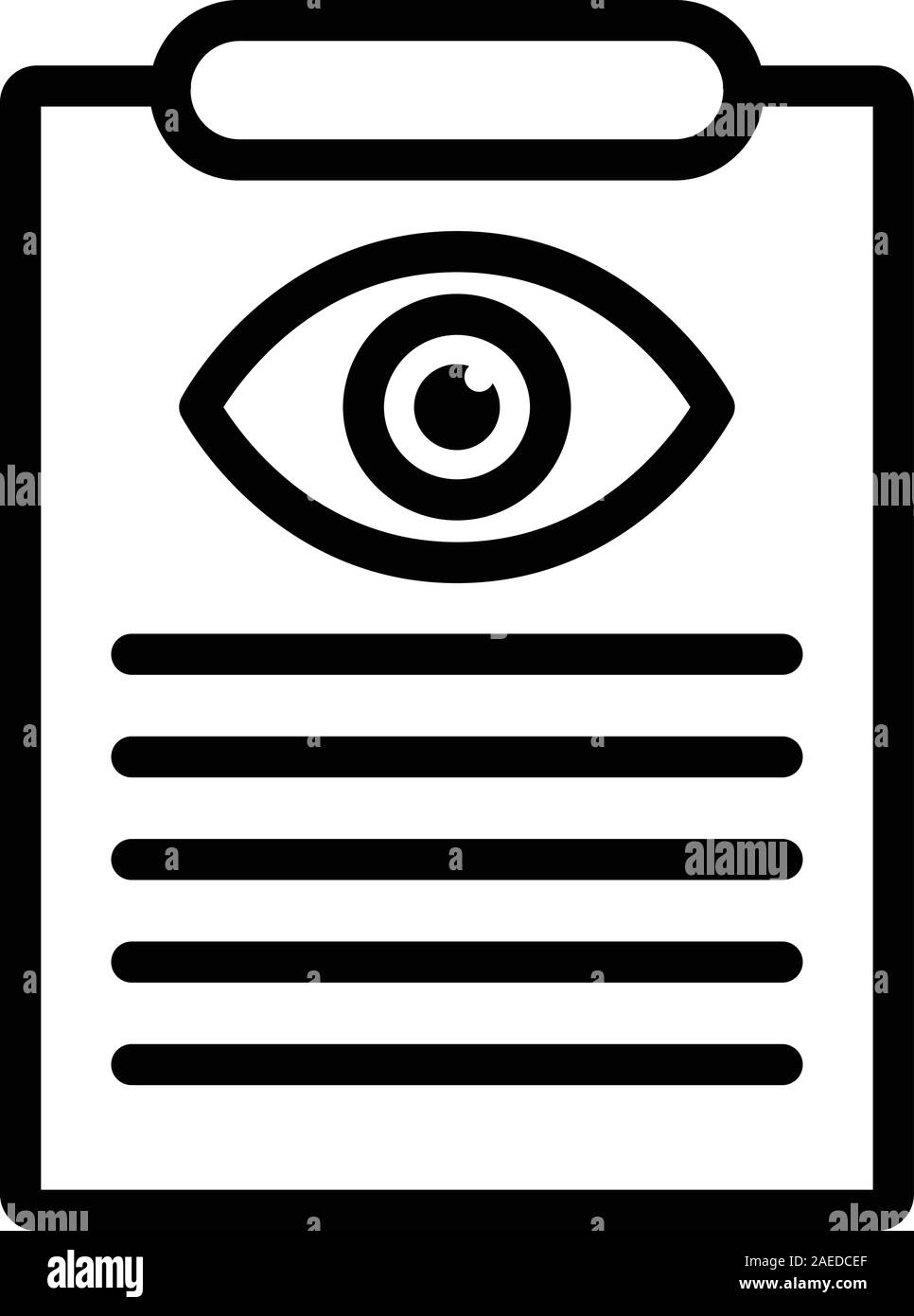 Eye doctor document icon, outline style Stock Vector Image & Art - Alamy
