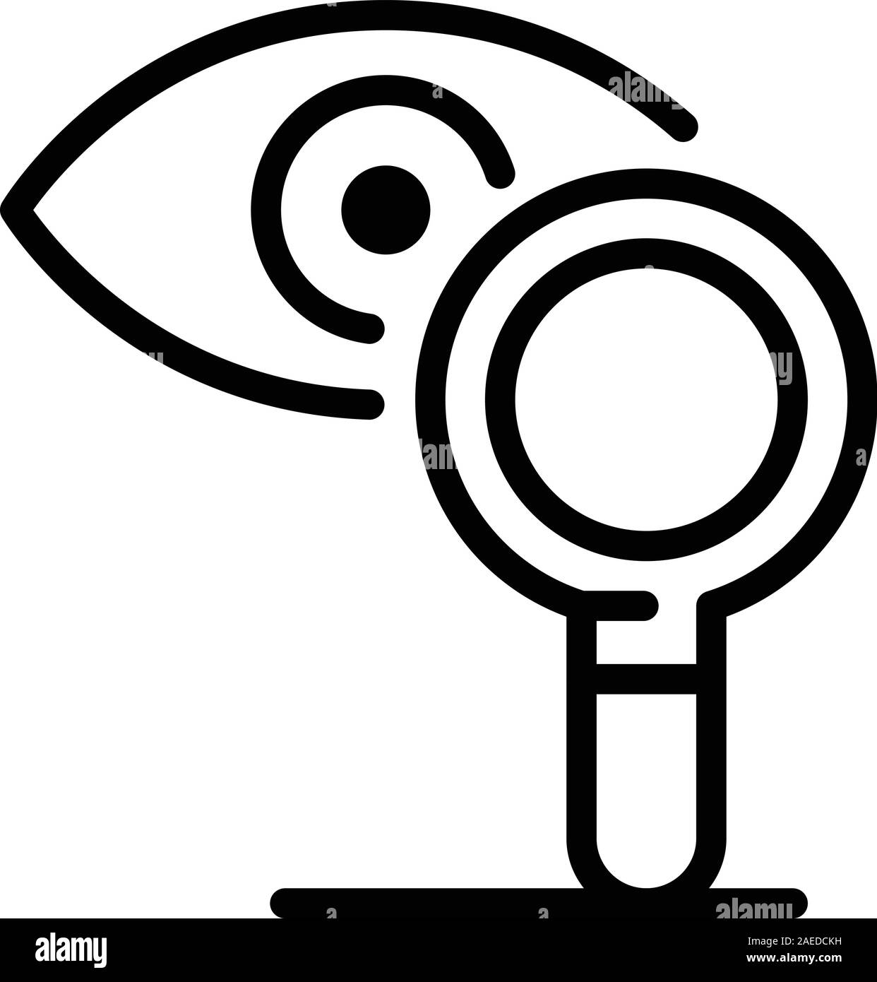 Vision test icon, outline style Stock Vector Image & Art - Alamy