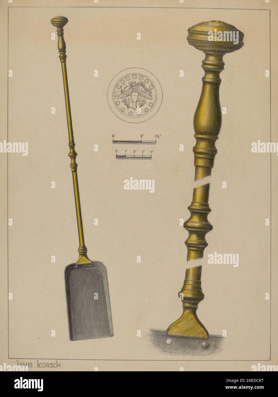 Hans Korsch, Fire Shovel, c 1937 Fire Shovel; circa 1937 date Stock ...