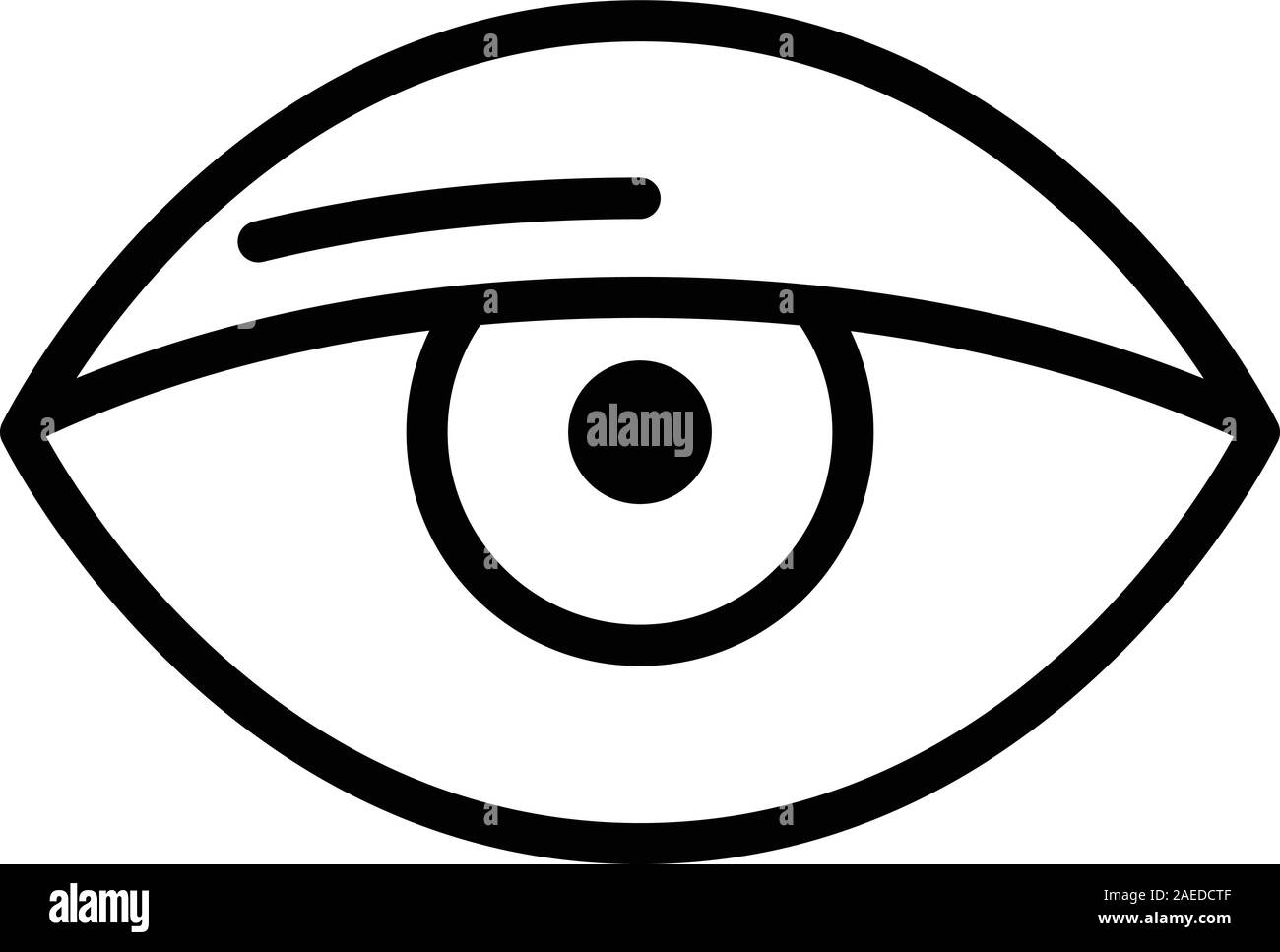 Eye icon, outline style Stock Vector Image & Art - Alamy