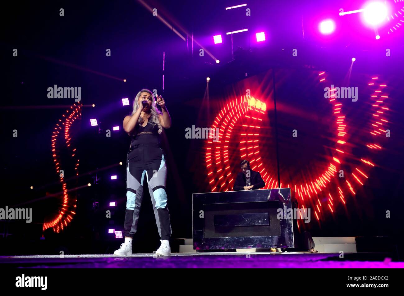 Rani performs on stage with Sam Feldt during day two of Capital's ...