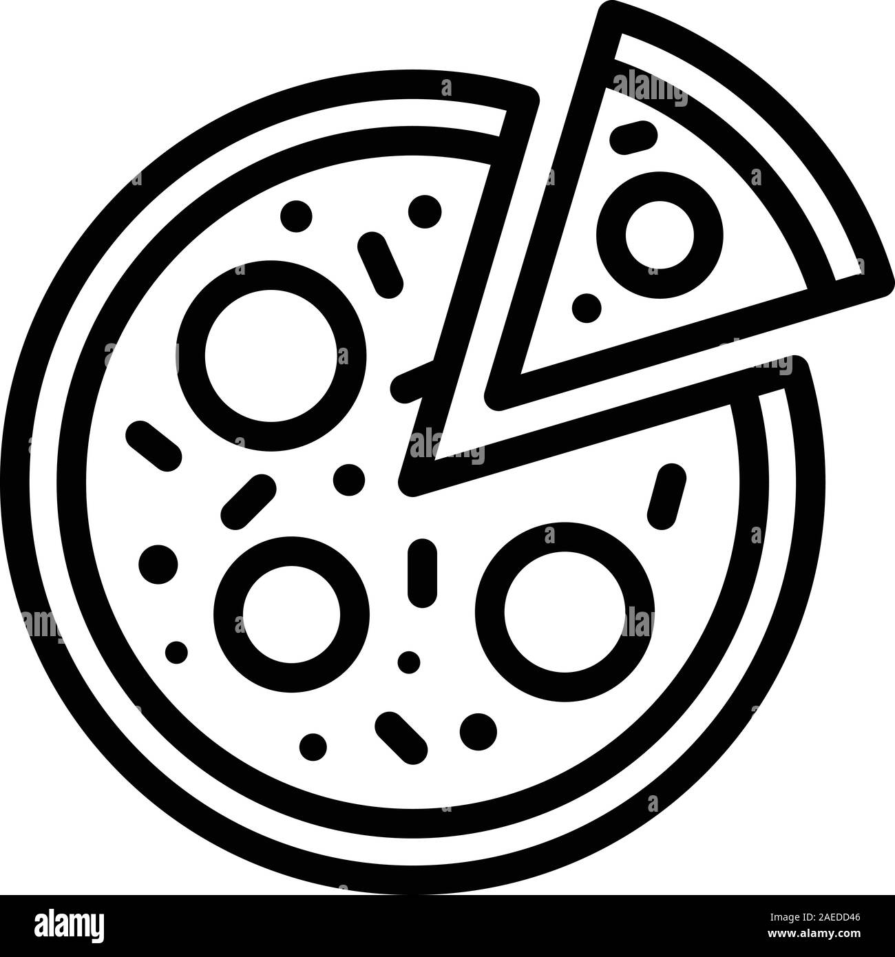The pizza triangle Black and White Stock Photos & Images - Alamy