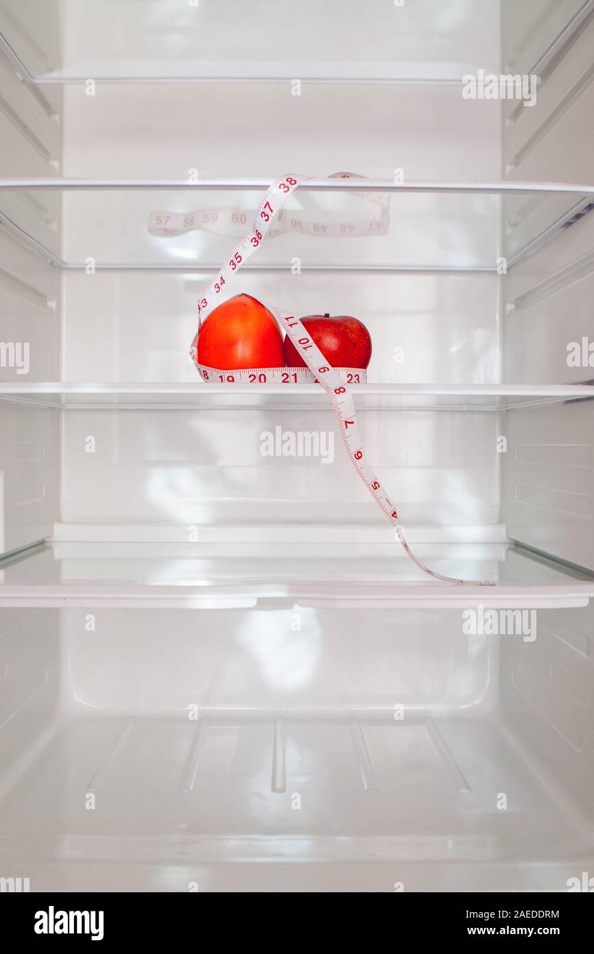 Apple is inside a tape hi-res stock photography and images - Alamy