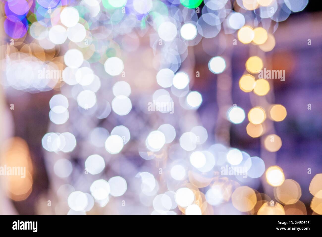 Festive blur background. Abstract twinkled bright background with bokeh ...