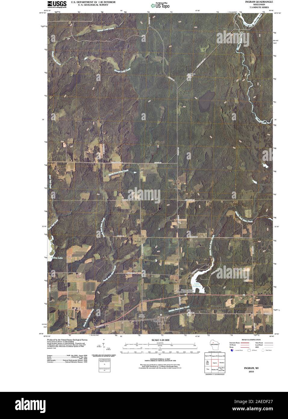 Map of ingram hi-res stock photography and images - Alamy