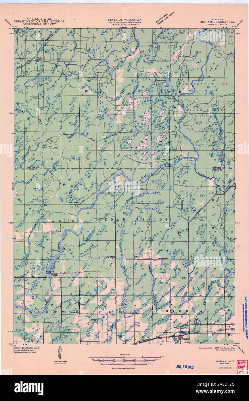 Map of ingram hi-res stock photography and images - Alamy