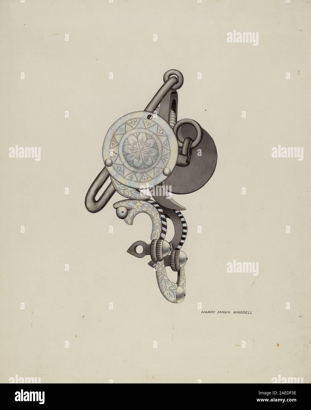 Harry Mann Waddell, Ring Bit, c 1936 Ring Bit; circa 1936 date Stock ...
