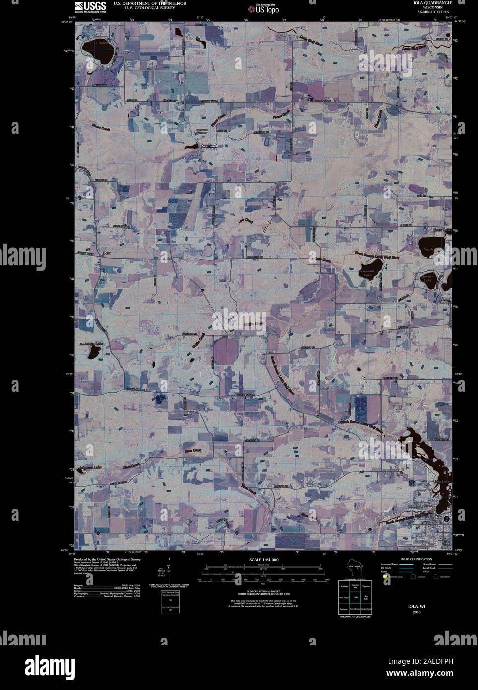 Map of iola hi-res stock photography and images - Alamy