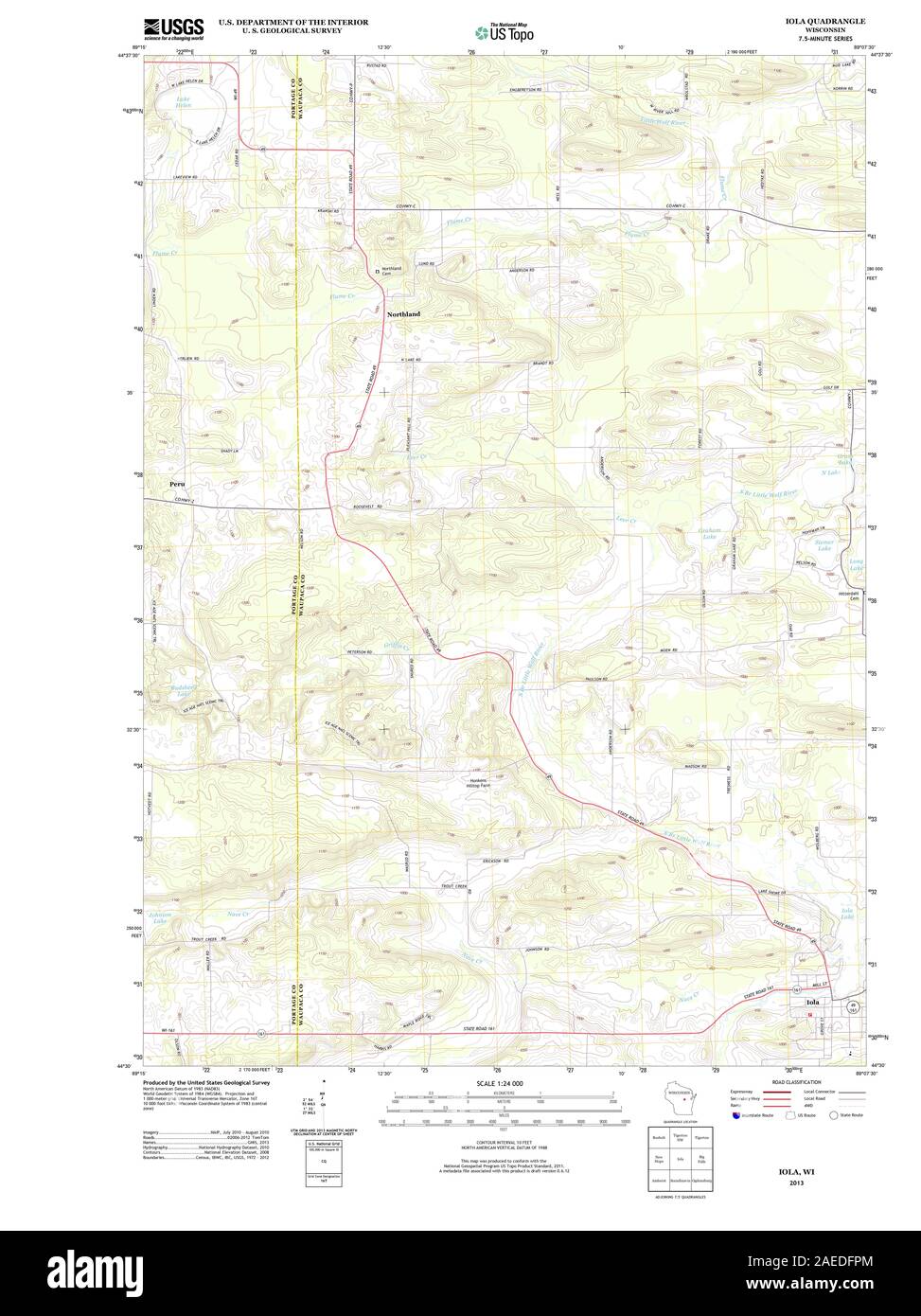 Iola map Cut Out Stock Images & Pictures - Alamy