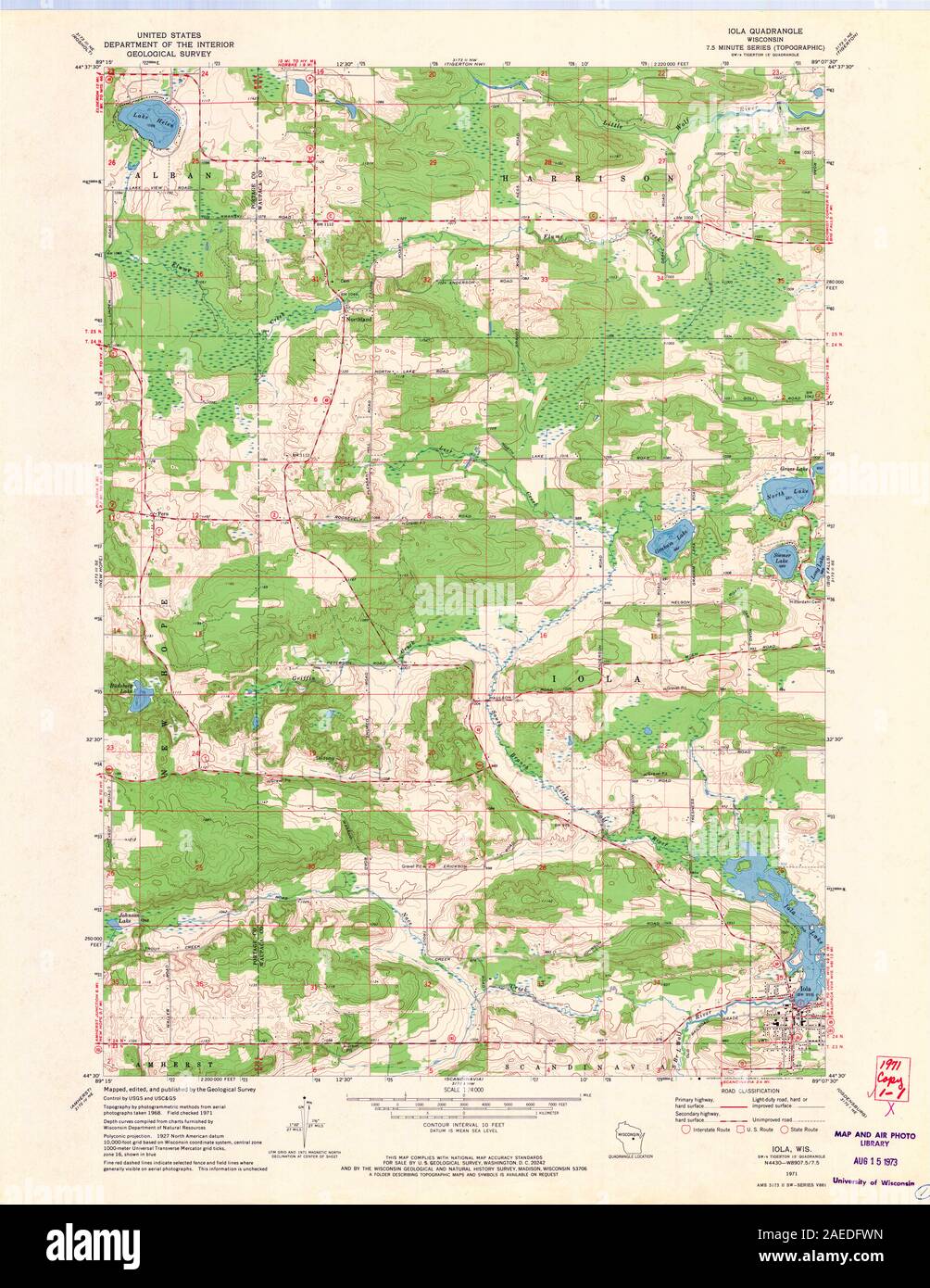 Map of iola hi-res stock photography and images - Alamy
