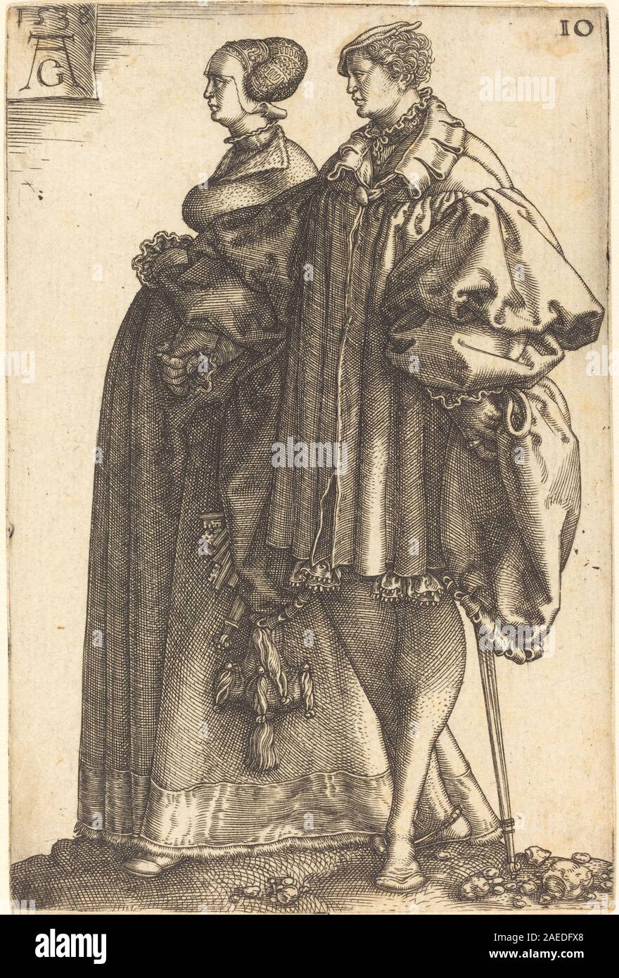 This artwork by Heinrich Aldegrever, dated 1538, depicts large wedding ...