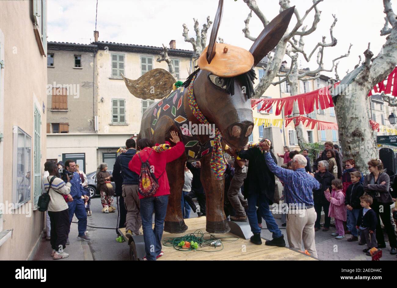 Donkey festival in Gonfaron Var France Provence only village in the ...