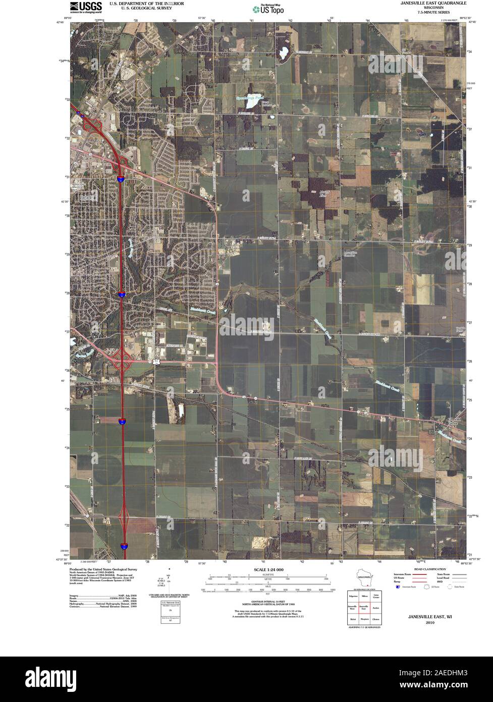 Map of janesville hi-res stock photography and images - Alamy