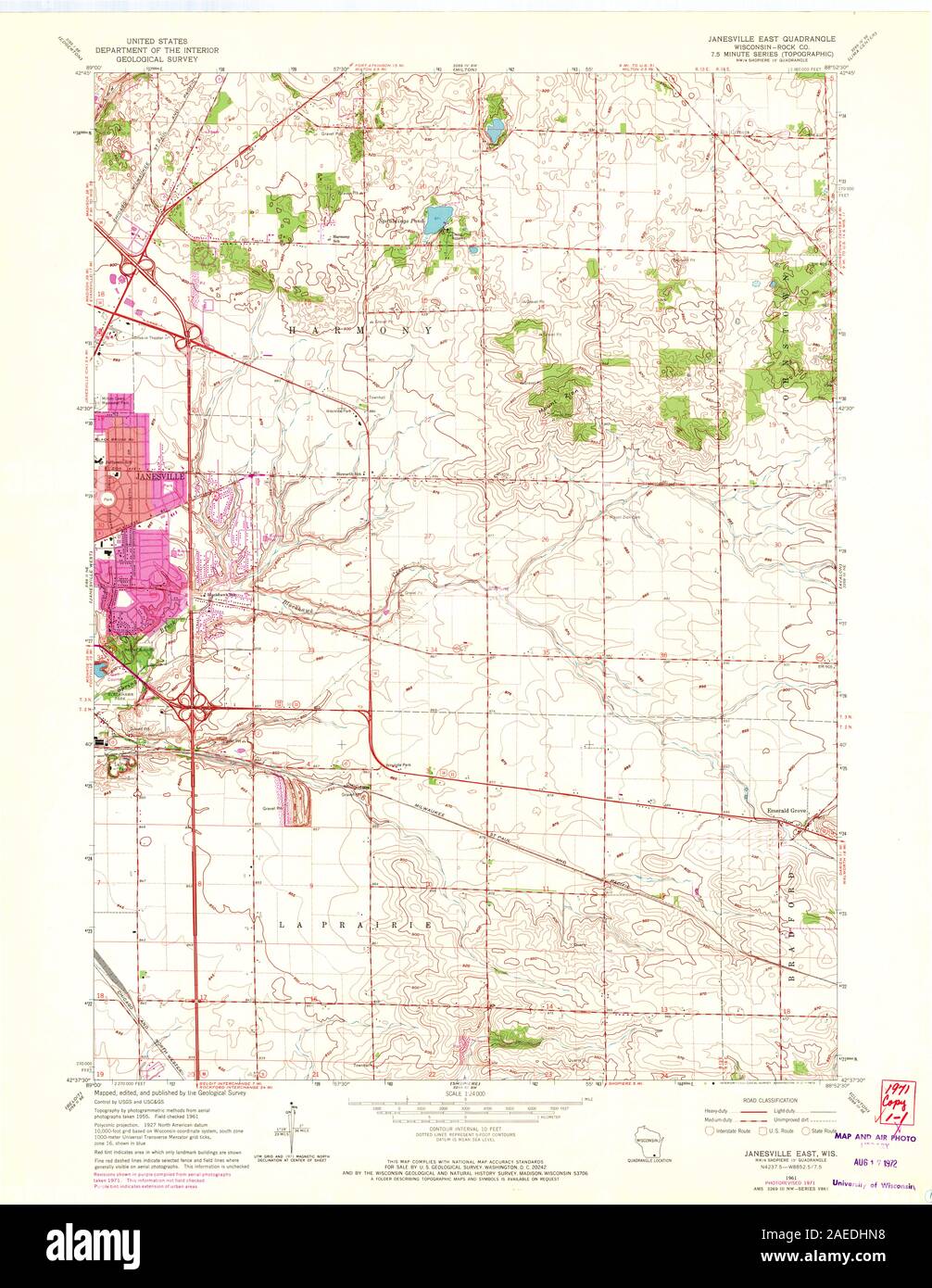 Map of janesville hi-res stock photography and images - Alamy