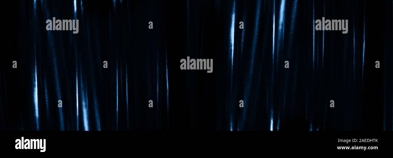 Banner. Abstract background with blue string lights. Can be used as ...