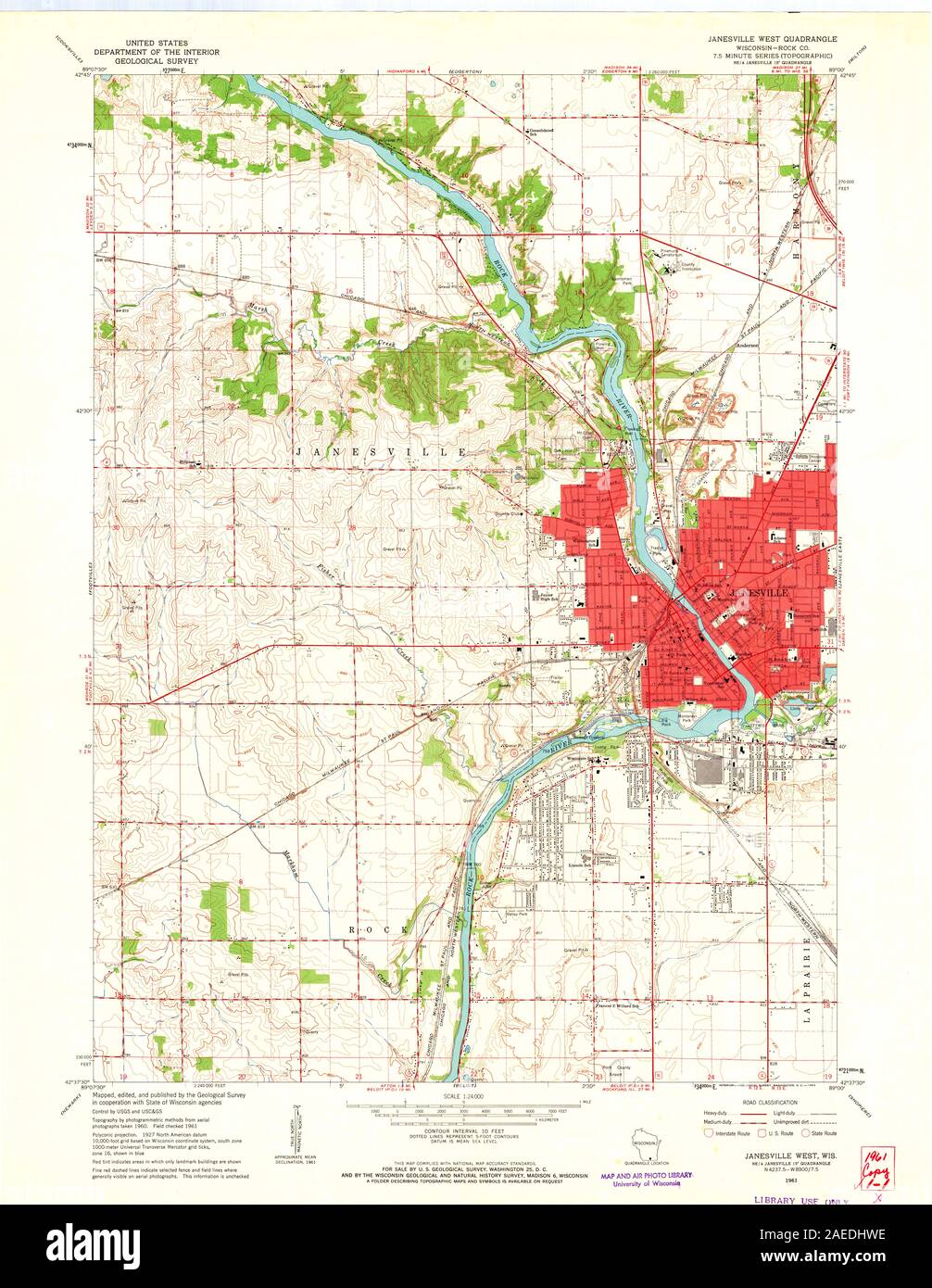 Map of janesville hi-res stock photography and images - Alamy