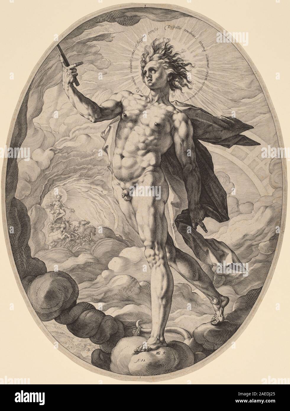 Hendrik Goltzius's 'Apollo' (1588) depicts the classical god of music ...