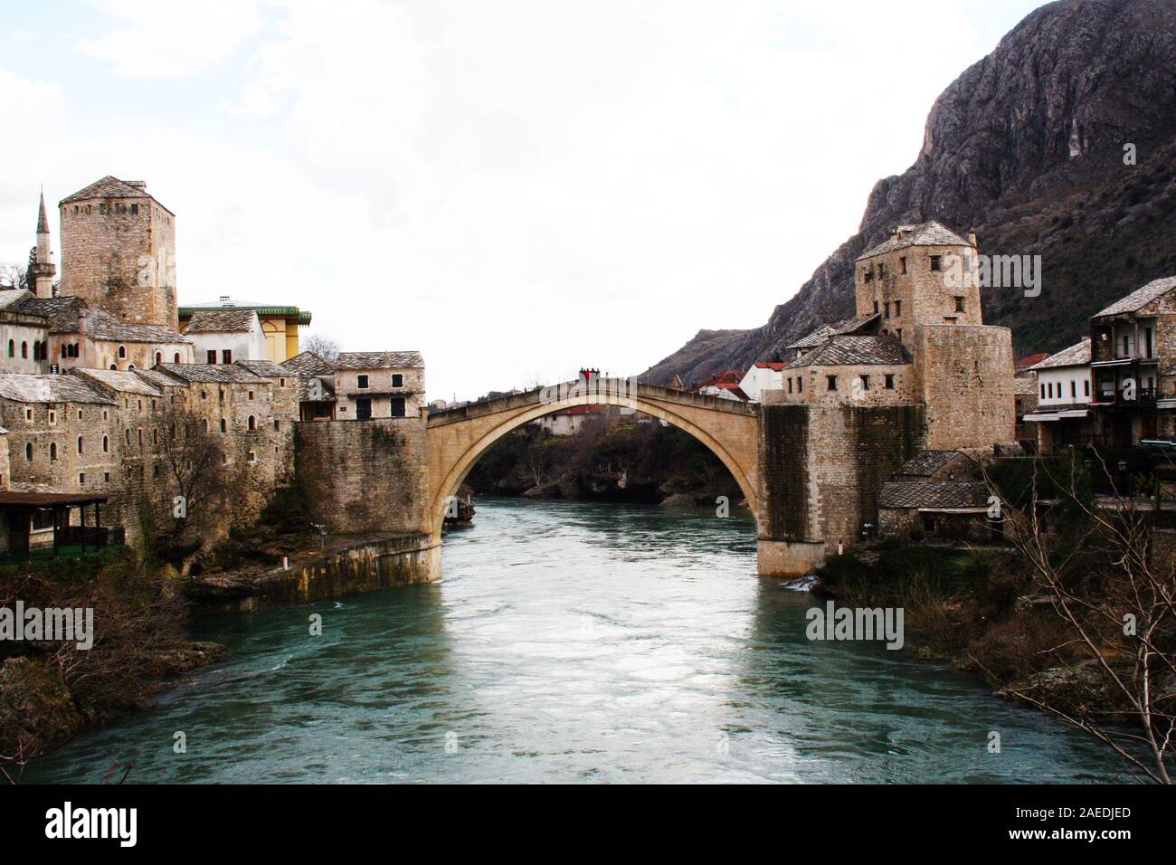 Old bridge (Stari Most) of Mostar, Bosnia and Herzegovina, Europe Stock ...
