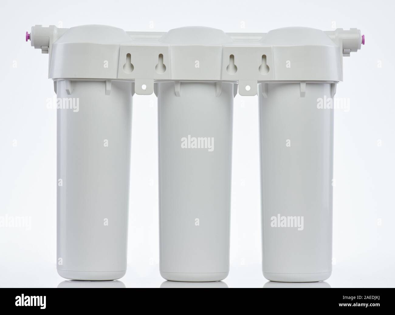 Drinking water cleaning filter system isolated on white background ...