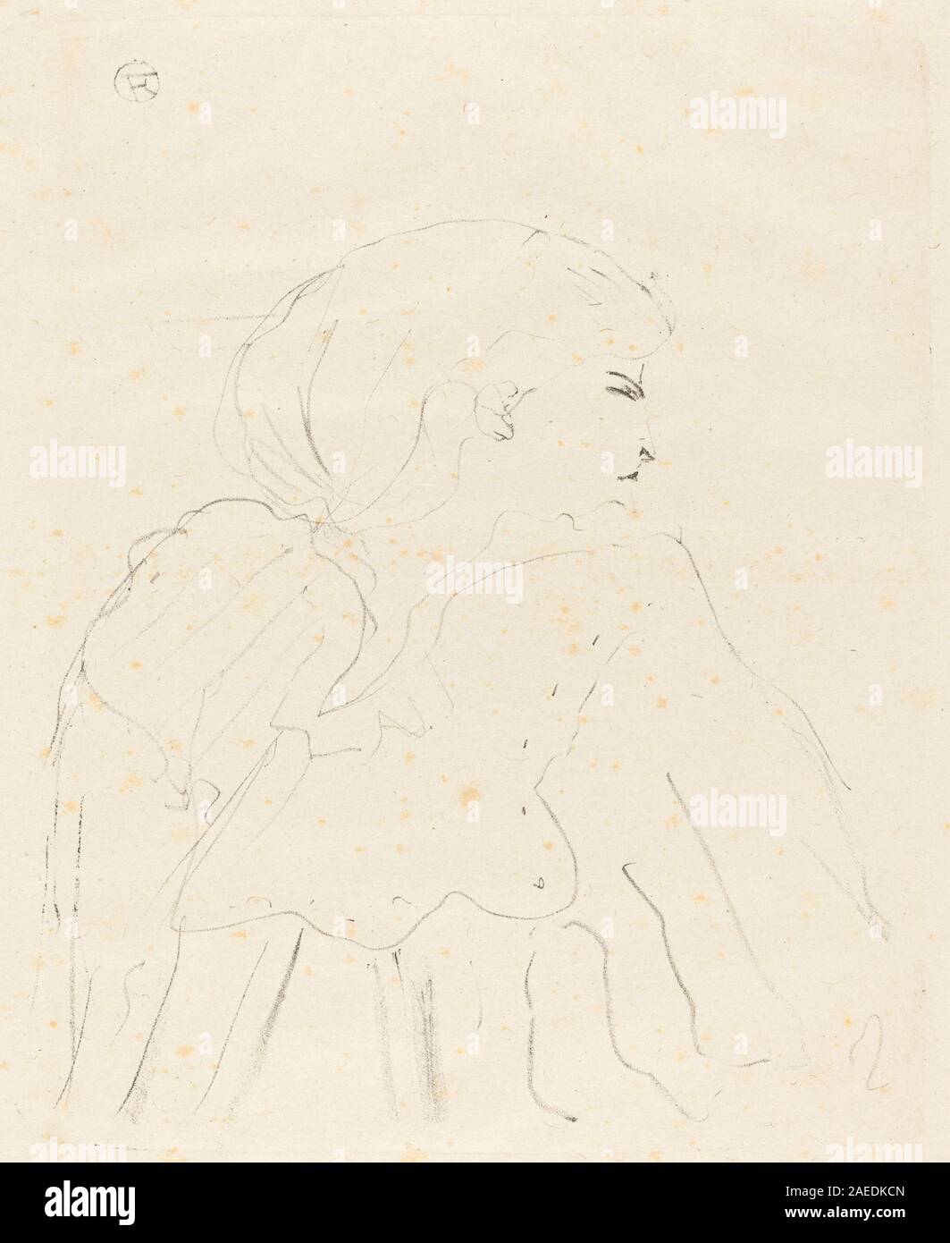 A lithograph created in 1896 by Henri de Toulouse-Lautrec titled ...