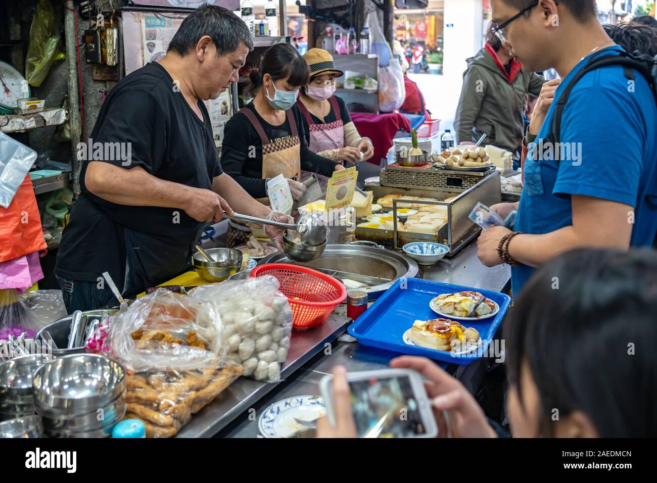 Taichung Second Public Market. famous tourist attraction, people can ...