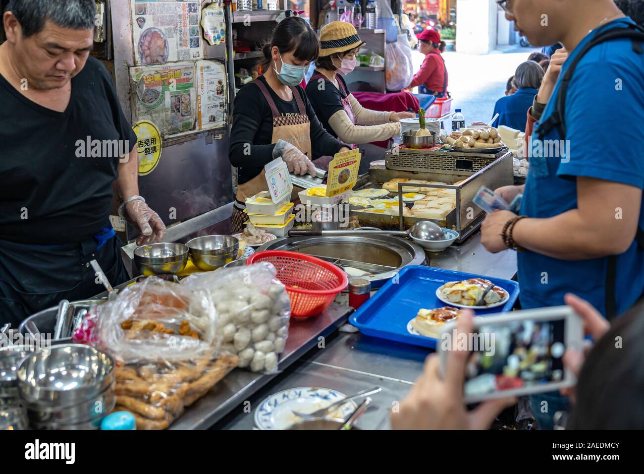 Taichung Second Public Market. famous tourist attraction, people can ...