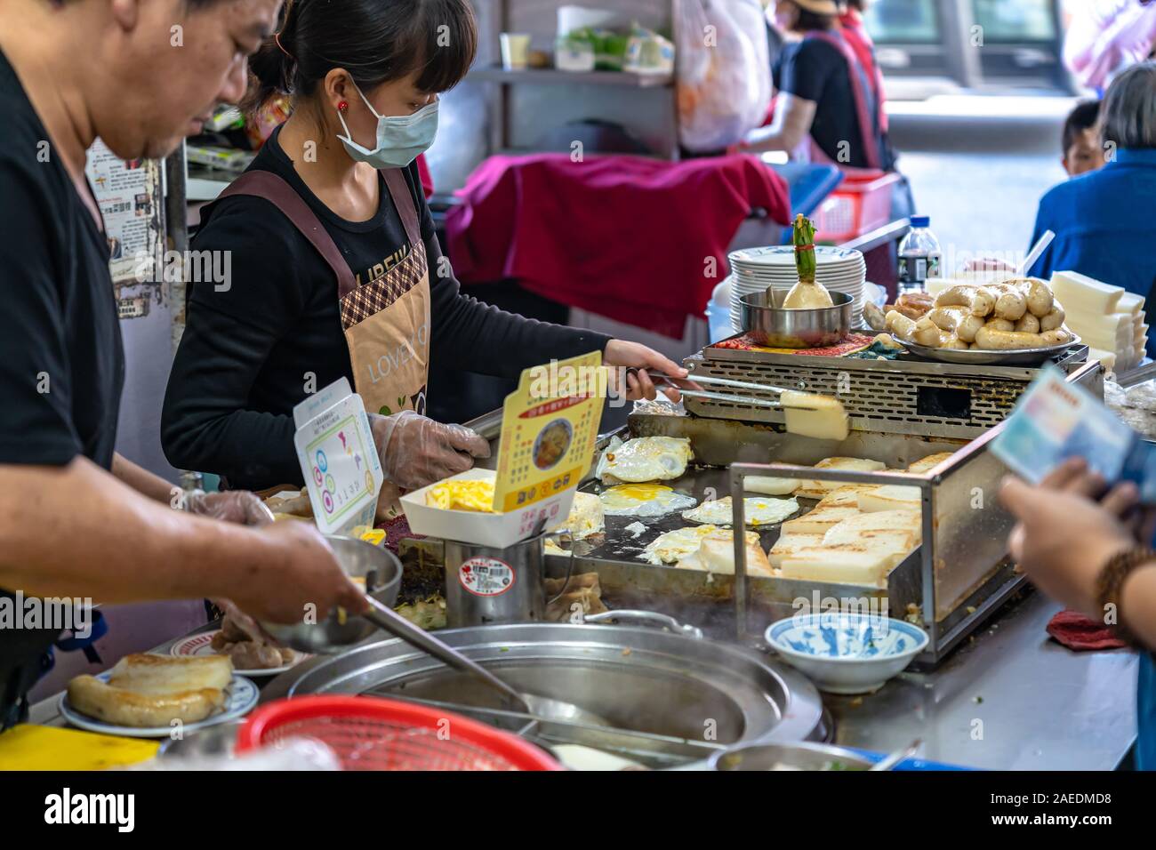 Taichung Second Public Market. famous tourist attraction, people can ...