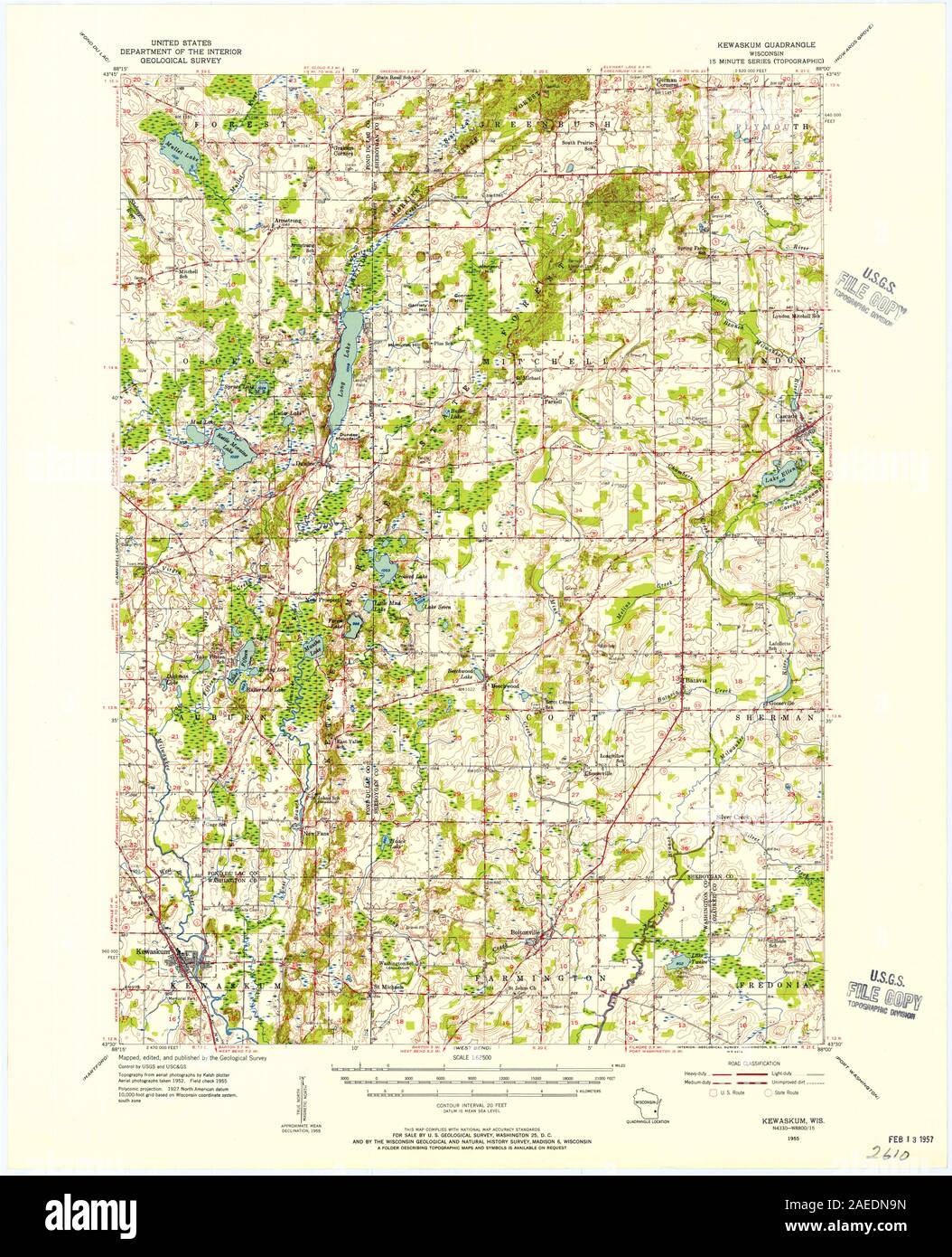 Map of kewaskum hi-res stock photography and images - Alamy