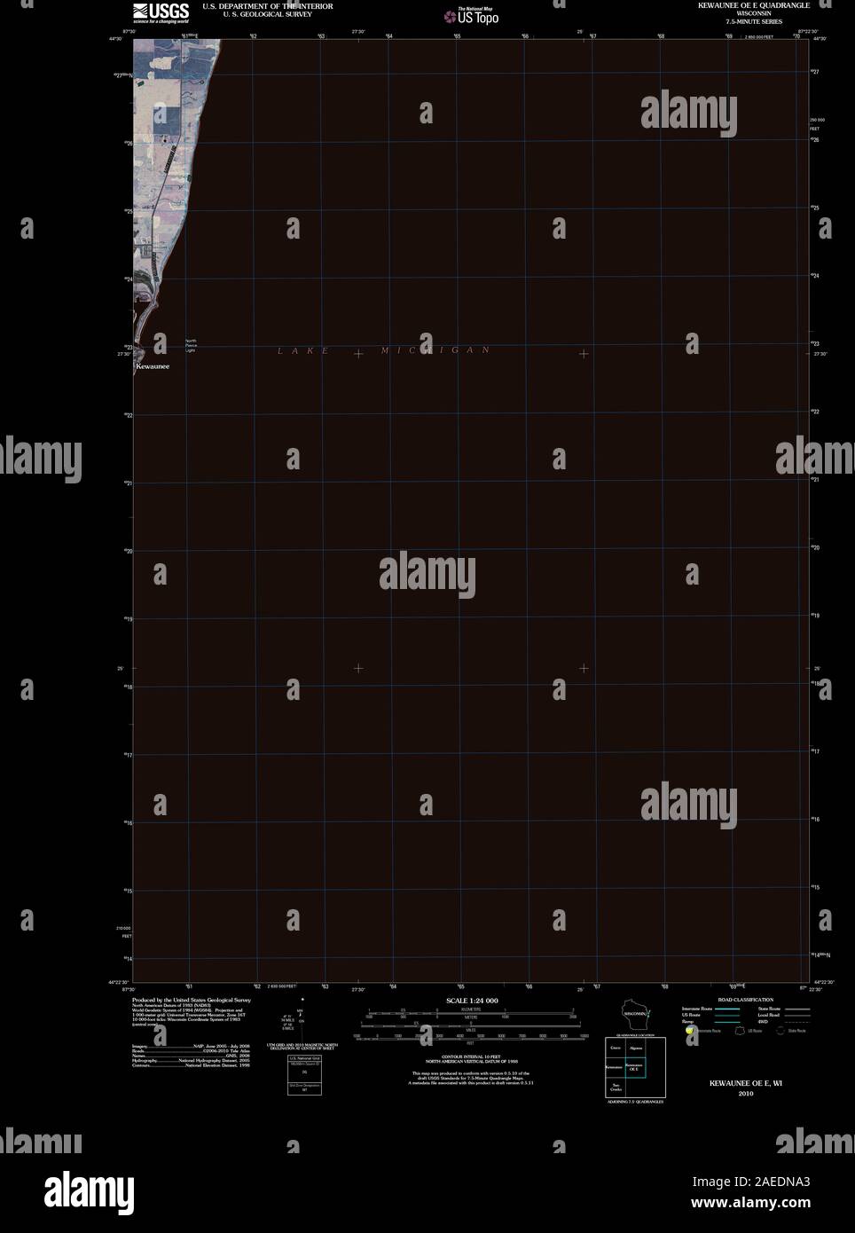 Map of kewaunee hi-res stock photography and images - Alamy