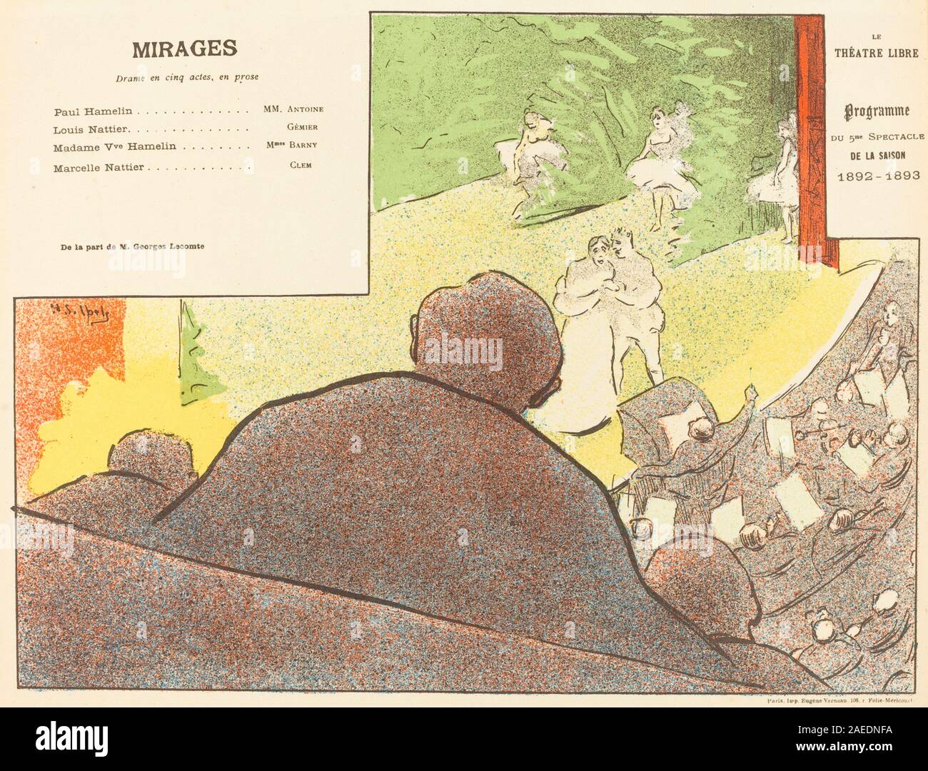 Henri-Gabriel Ibels, Mirages, 1893 Mirages; 1893date Stock Photo - Alamy