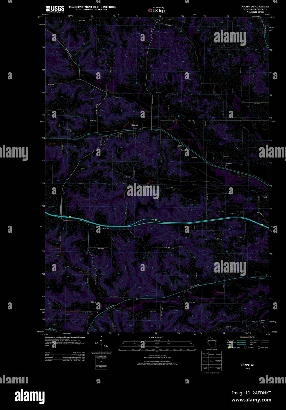 Map of knapp hi-res stock photography and images - Alamy