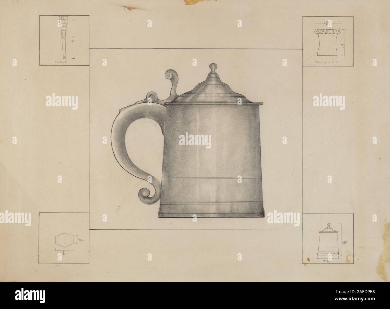 Vintage pewter tankard featuring hi-res stock photography and images ...