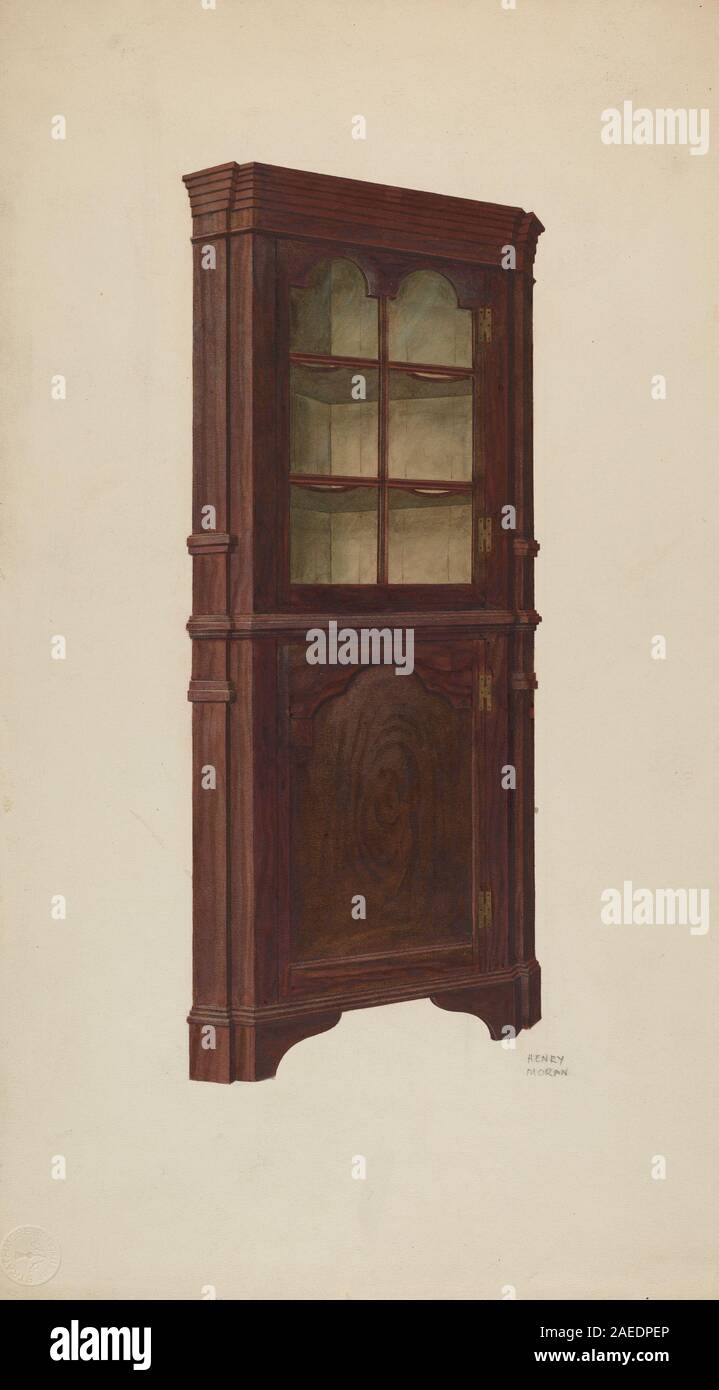 Henry Moran, Corner Cupboard, c 1940 Corner Cupboard; circa 1940 date ...
