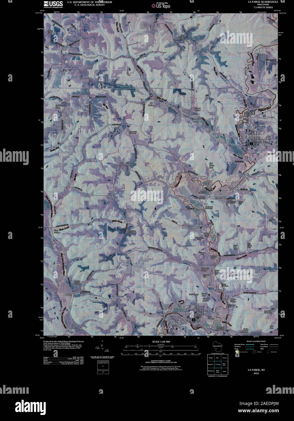 Map Of La Farge Wisconsin at Dianne Butler blog