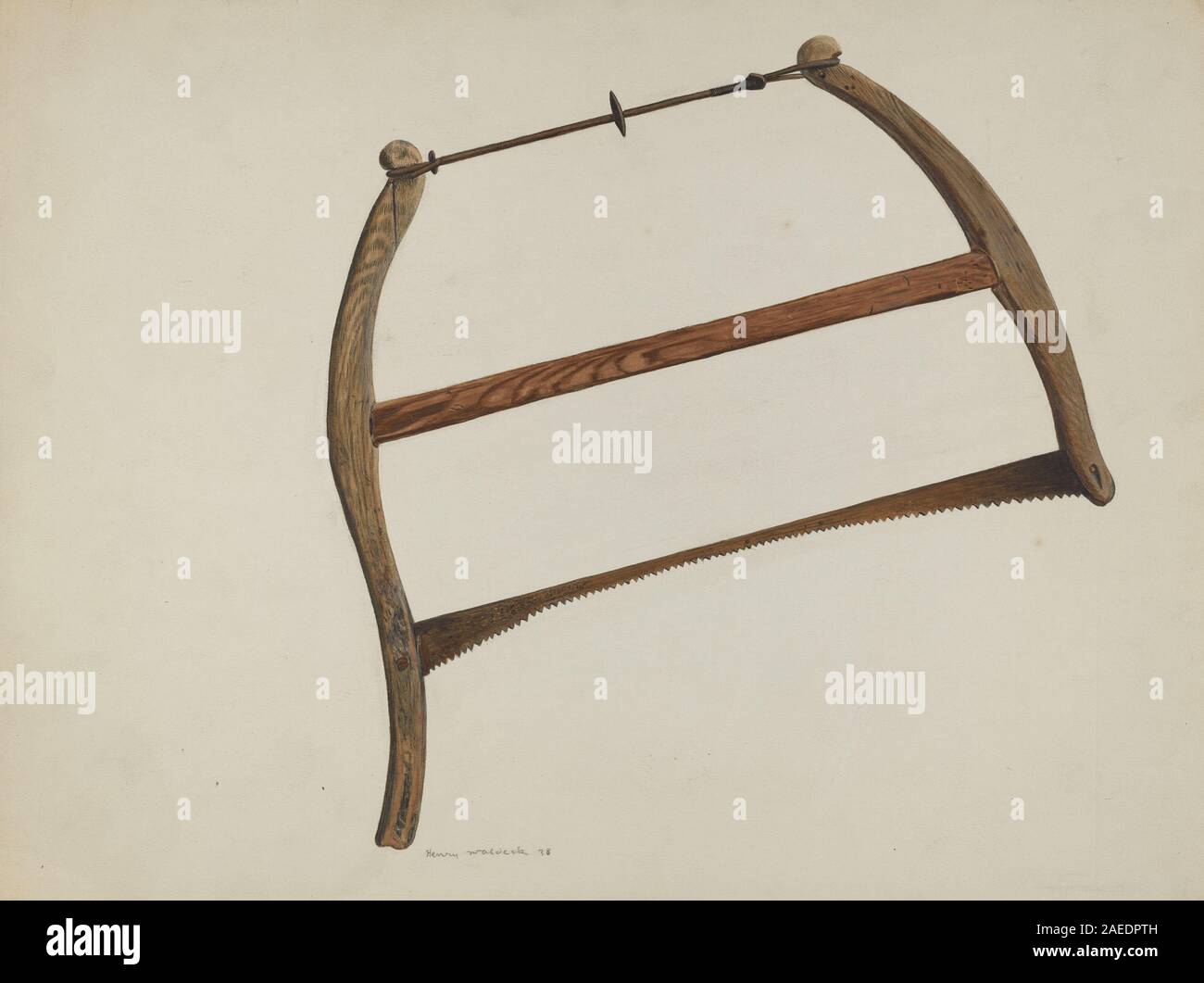 Henry Waldeck, Bucksaw, 1938 Bucksaw; 1938date Stock Photo - Alamy