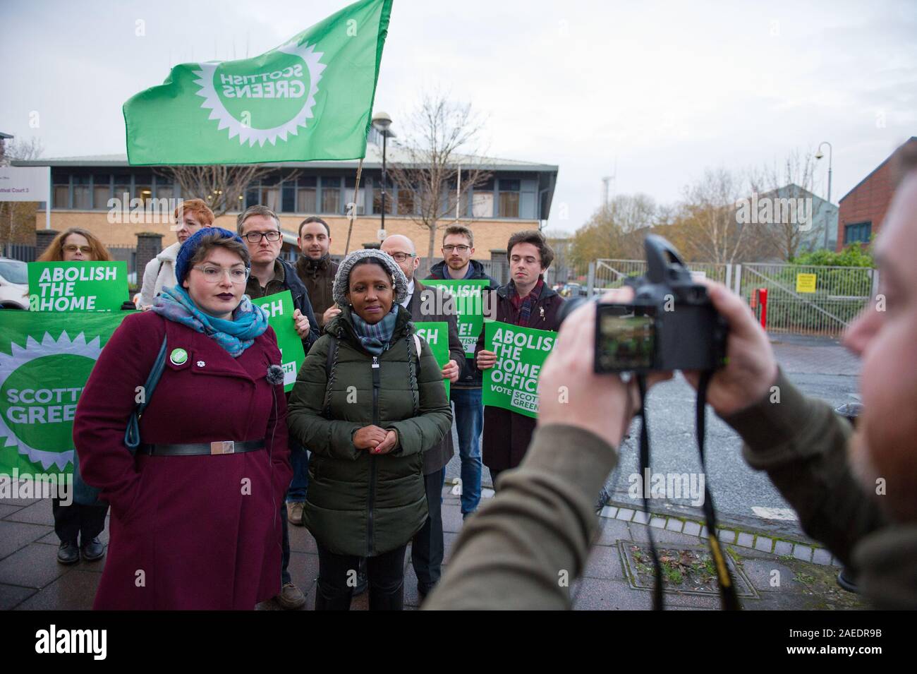 Glasgow, UK. 22 November 2019. Pictured: Patrick Harvie MSP - Co Leader ...