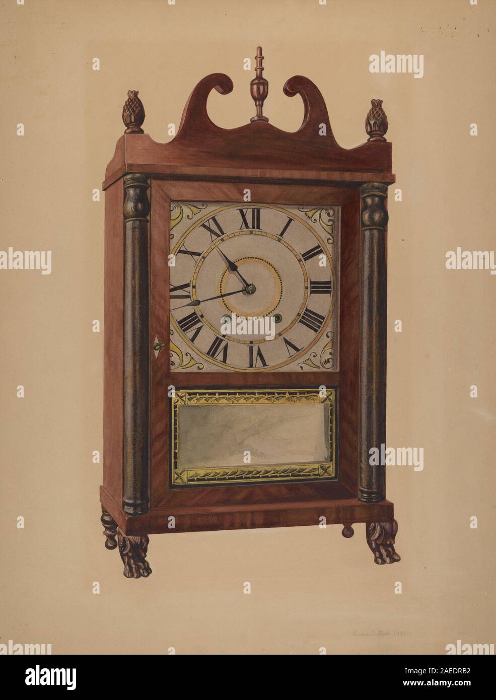 Herman O Stroh, Eli Terry Clock, 1940 Eli Terry Clock; 1940date Stock ...