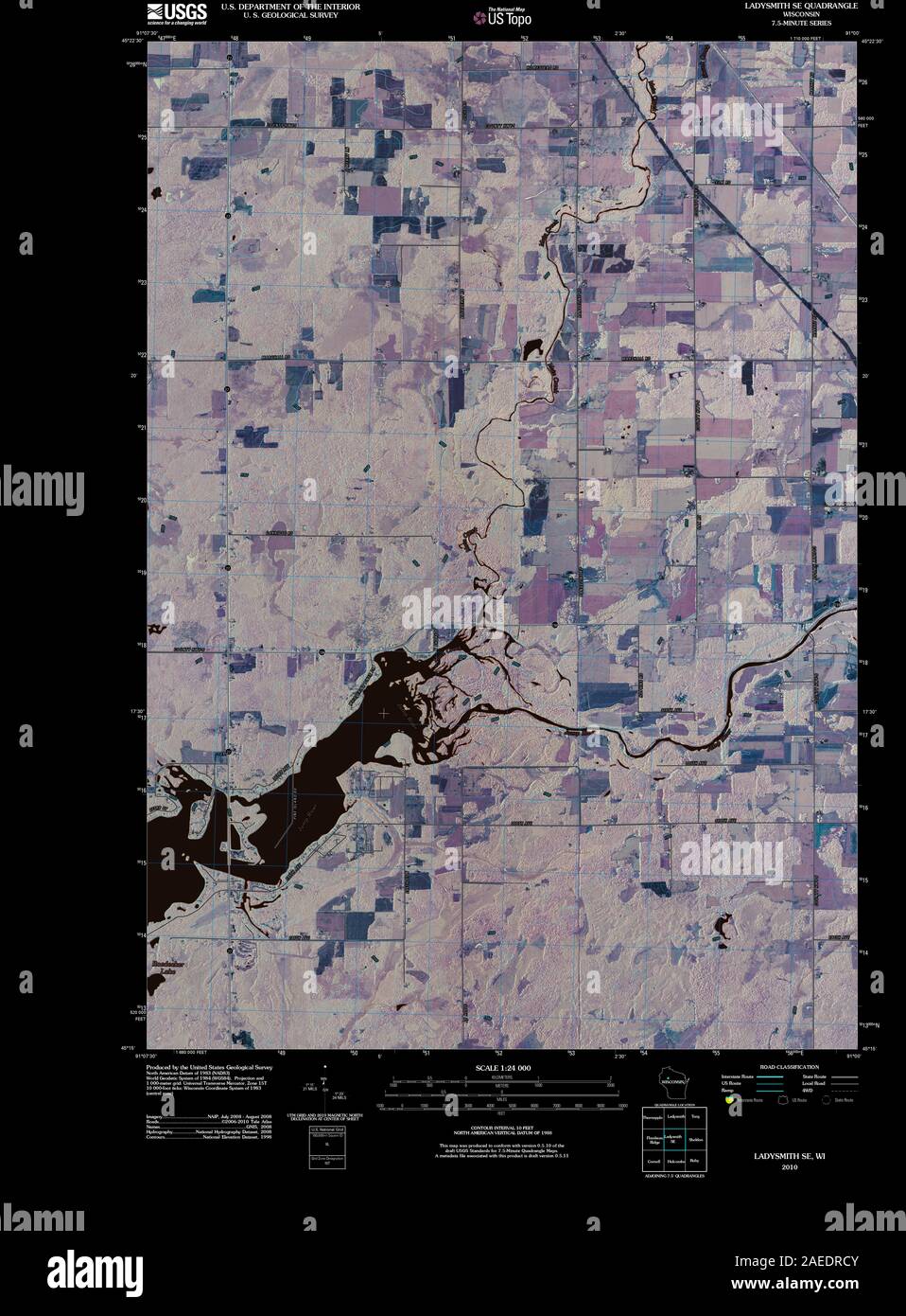 Map of ladysmith hi-res stock photography and images - Alamy