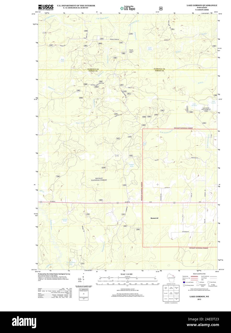 Gordon map Cut Out Stock Images & Pictures - Alamy