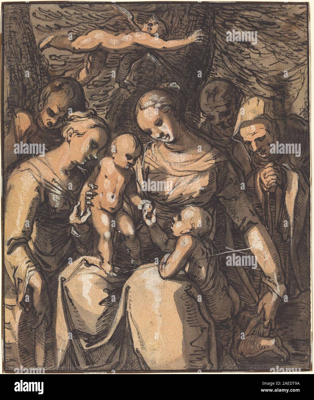 The holy family with saints hi-res stock photography and images - Alamy