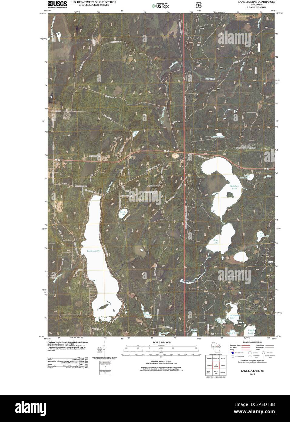 Map of lake lucerne hi-res stock photography and images - Alamy