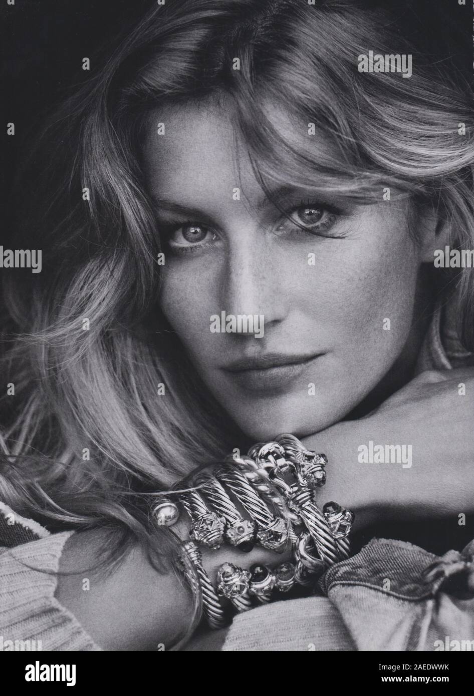 poster advertising David Yurman fashion house with Gisele Bundchen in ...